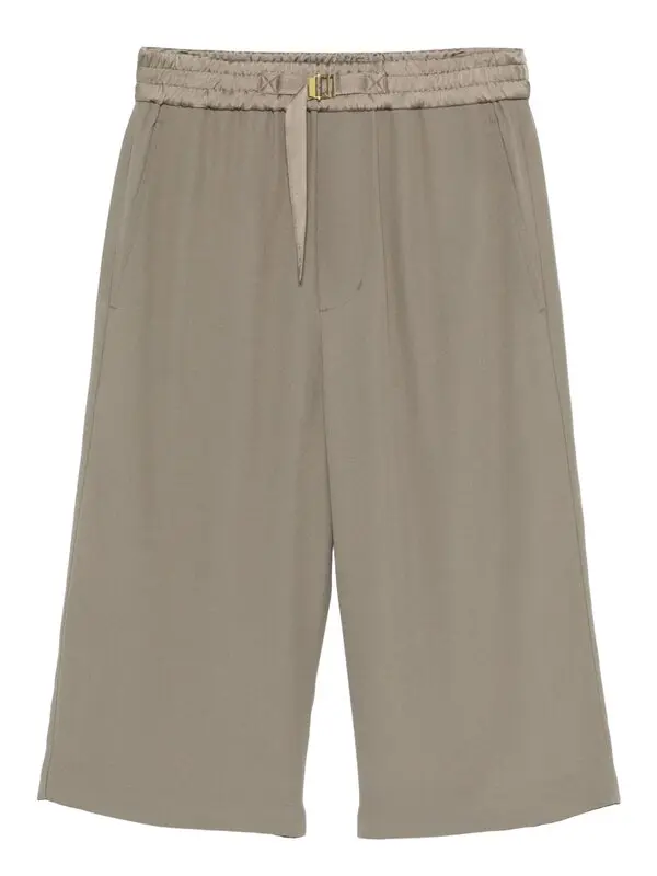 AMI Paris Crepe Shorts - Grey