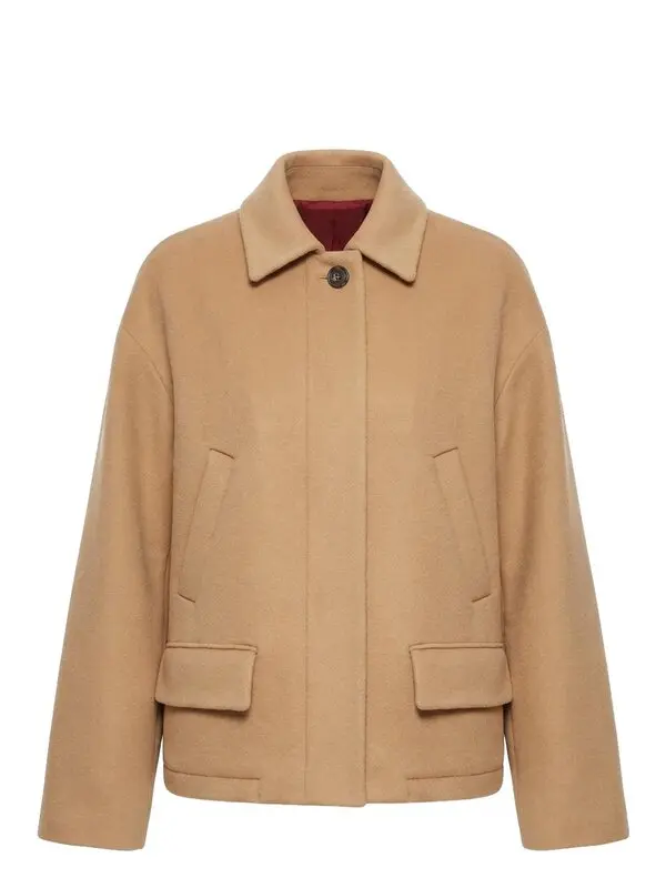 Gucci Long Sleeved Caban Jacket - Camel Brown