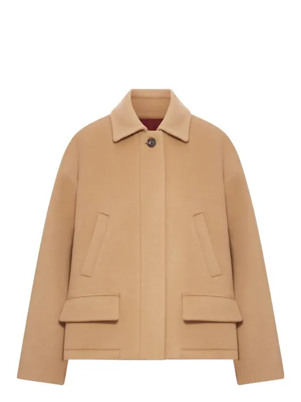 Gucci Long Sleeved Caban Jacket - Camel Brown