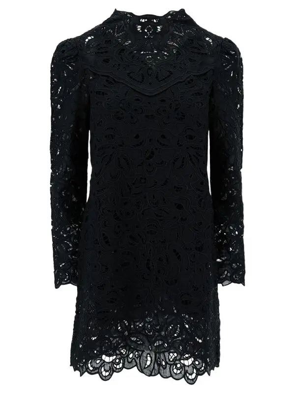 Isabel Marant Étoile Long-sleeved Lace Dress - Black