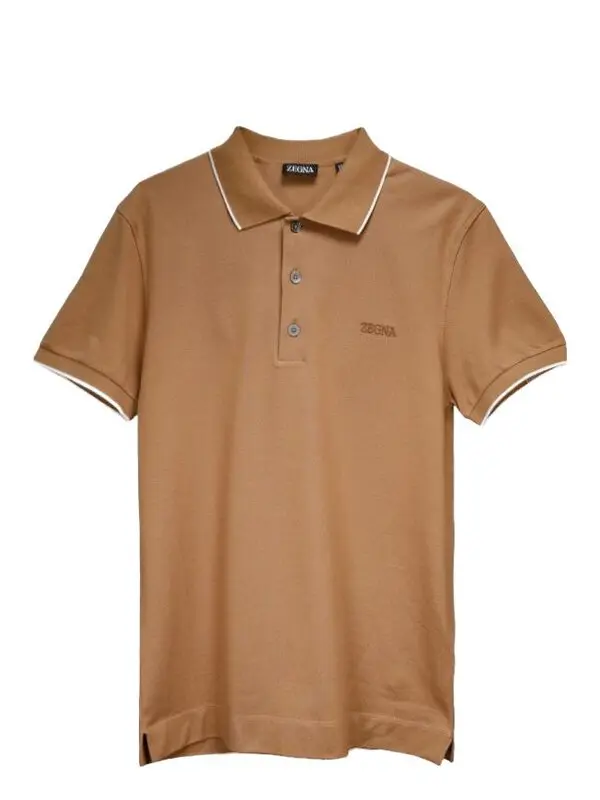 Zegna Logo Embroidered Polo Shirt - No