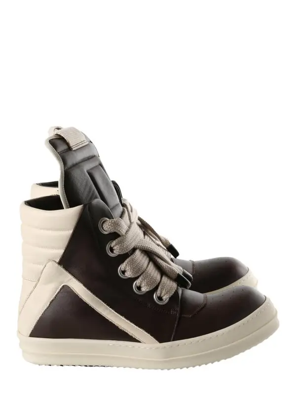 Rick Owens Jumbolace Geobasket High-top Sneakers - Nude