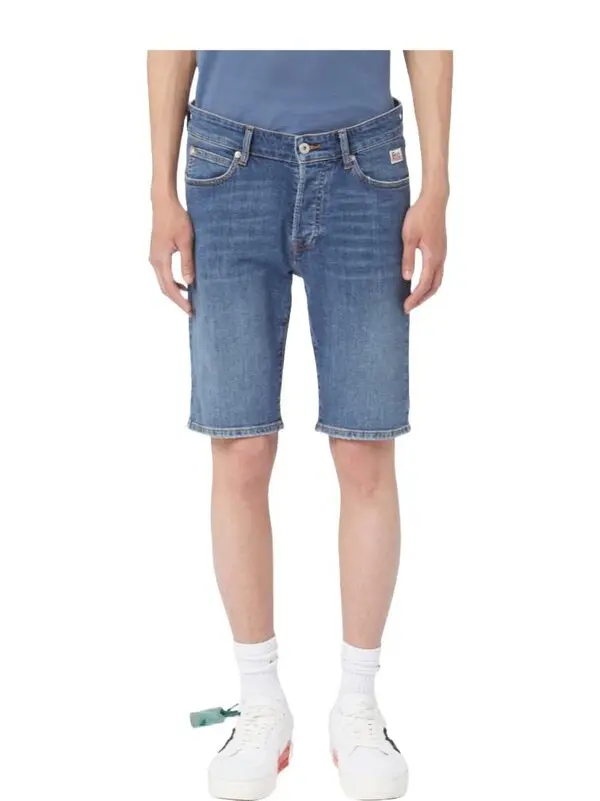 ROY ROGER'S Belt-loop Denim Shorts - Multicolor