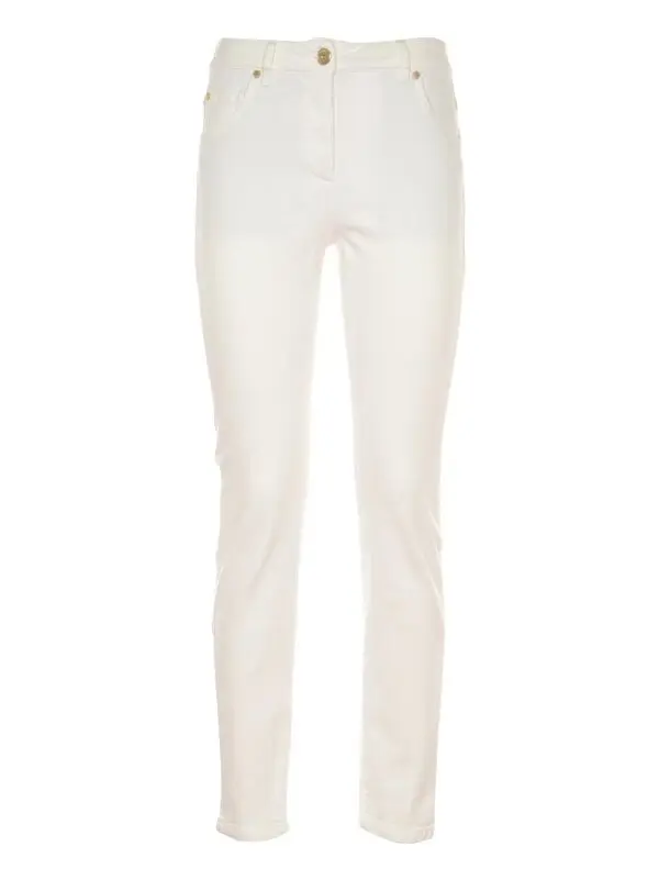 Brunello Cucinelli Mid-rise Straight-leg Jeans - White