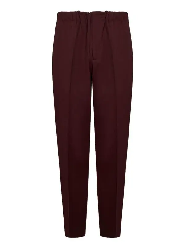 JIL SANDER Tailored Tapered Trousers With Elasticated Waistband - Brown