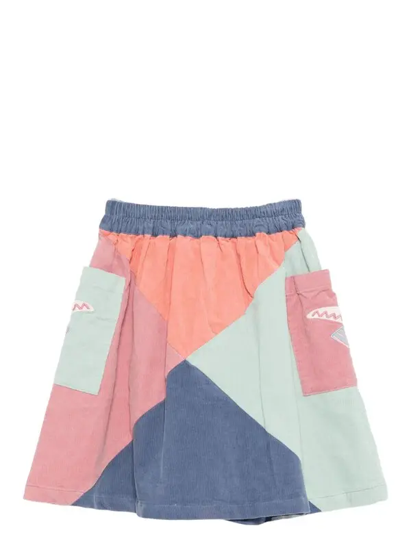 Stella McCartney Patchwork Corduroy Skirt - Pink