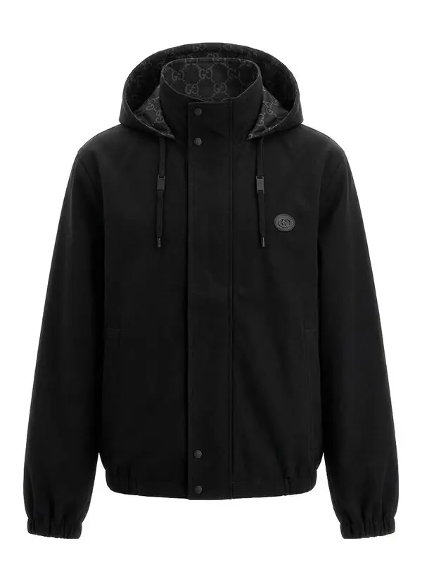 Gucci Reversible Gg Ripstop Nylon Jacket - Black