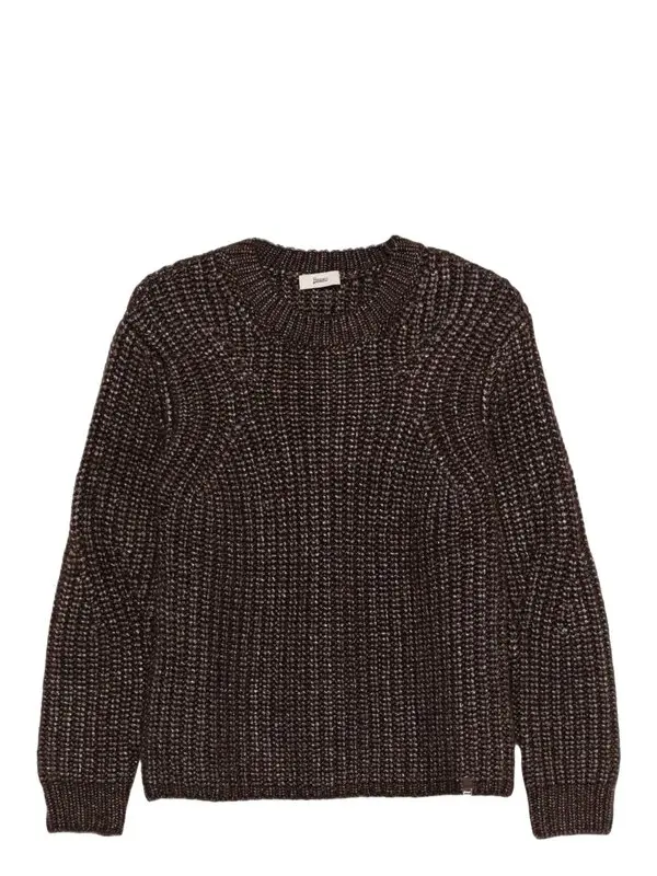 Herno Crewneck Knitted Jumper - Black