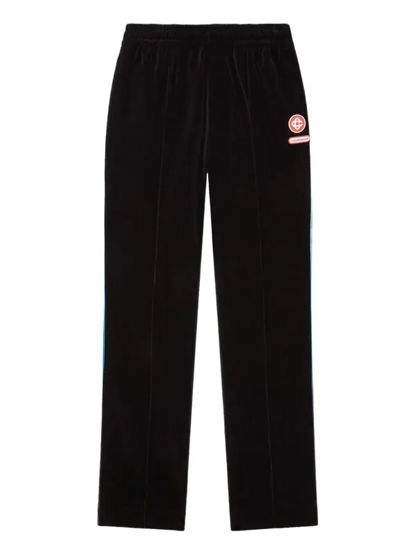 Casablanca Side-stripe Velour Track Pants - Black