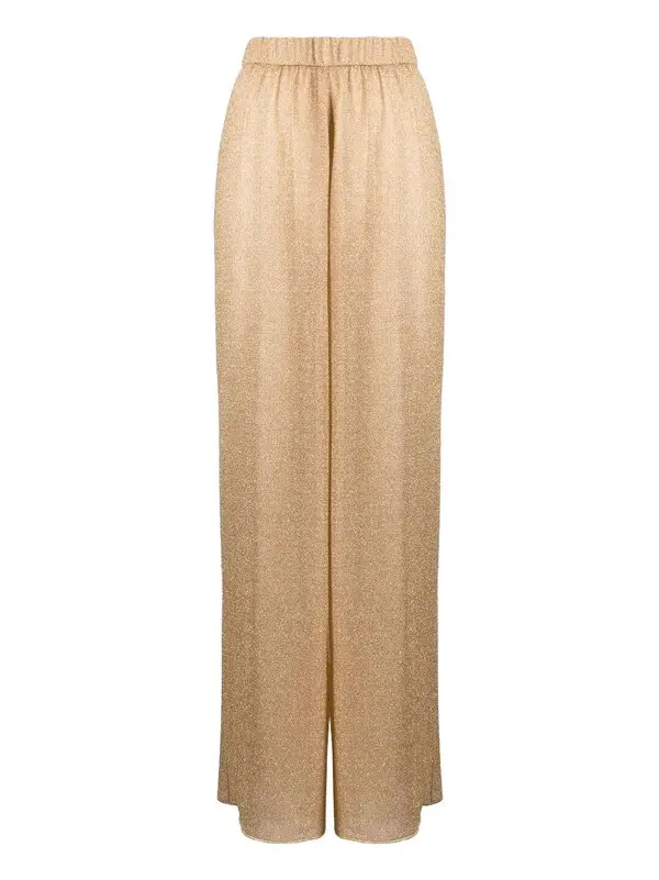 Oseree Lumière Wide-leg Pants - Nude