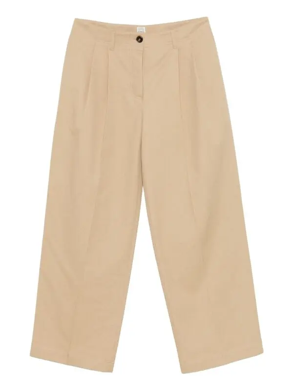 TOTEME Wide-leg Tailored Trousers - Desert Color