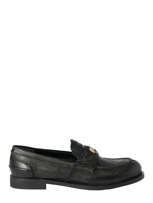 Miu Miu Slip-on Penny Loafers - Black