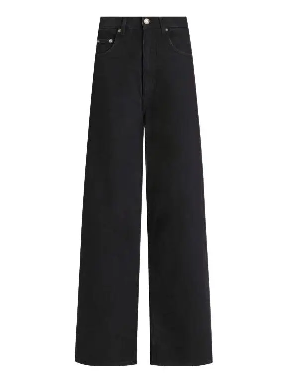 Dolce & Gabbana Five-pocket Wide-leg Jeans - Black