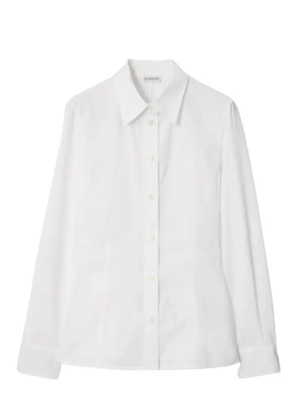 Burberry Long Sleeve Buttoned Shirt - Light White