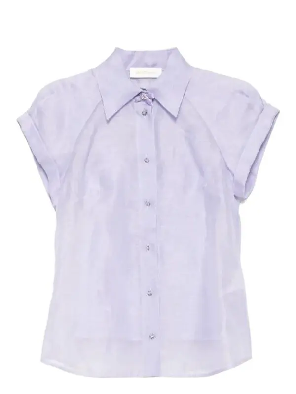 Zimmermann Crush Fitted Blouse - White