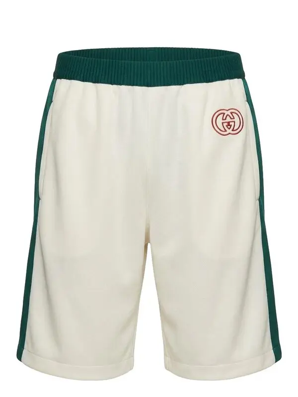 Gucci Logo Patch Shorts - White