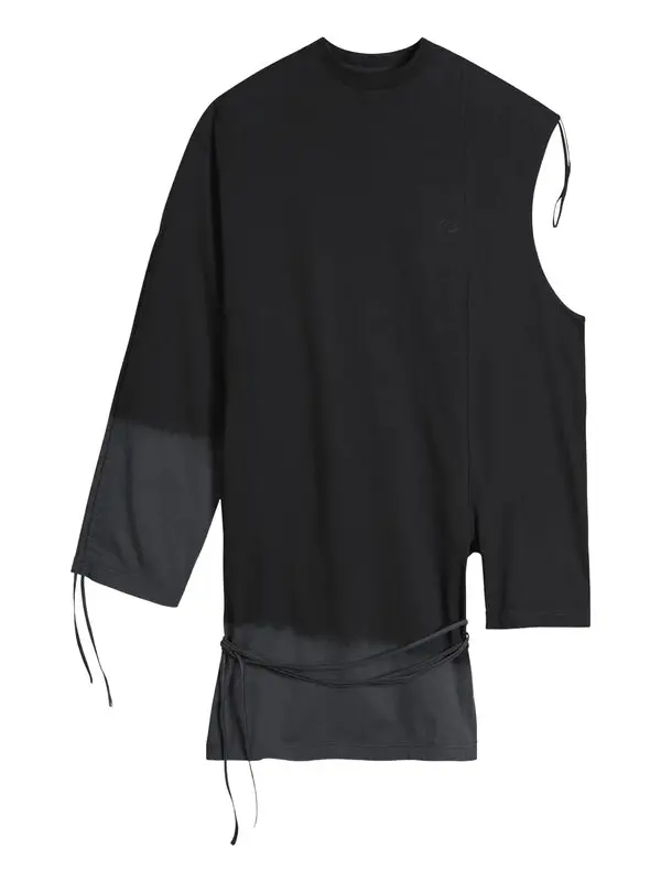 Y3 Cut-out Drape T-shirt - Black