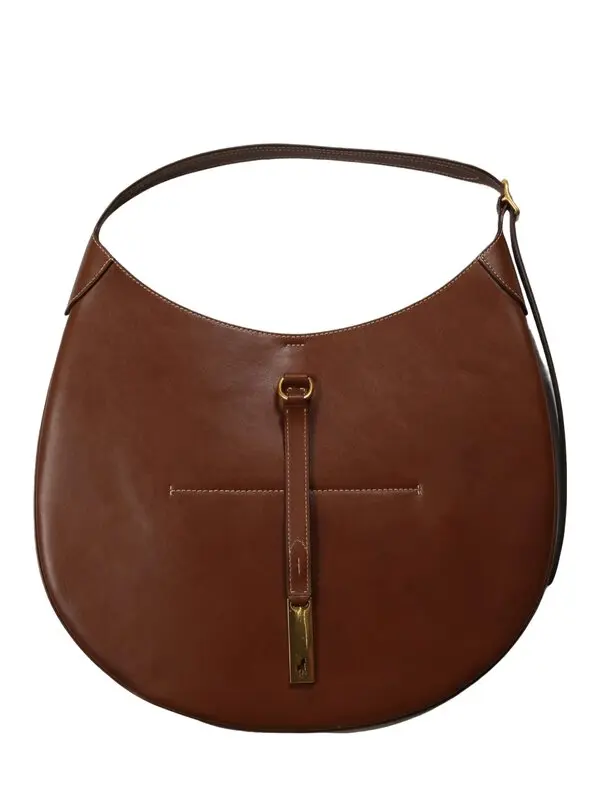Polo Ralph Lauren Large Polo Id Shoulder Bag - Brown