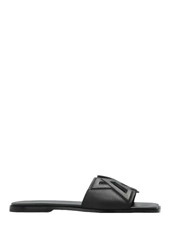 VIC MATIE Geometric Slide Sandals - Black