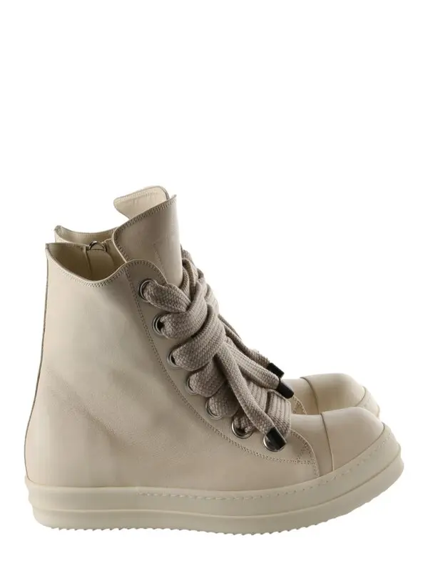 Rick Owens Jumbolace High-top Sneakers - Nude