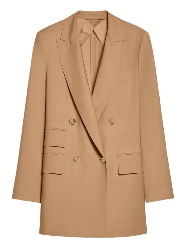 Max Mara Nebbie Double-breasted Blazer - Camel