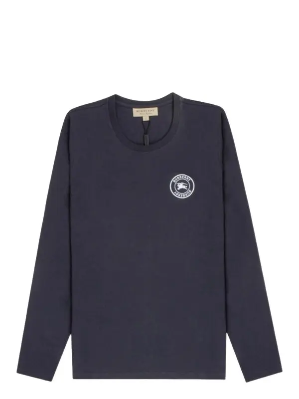 Burberry Logo Long-sleeved T-shirt - Blue