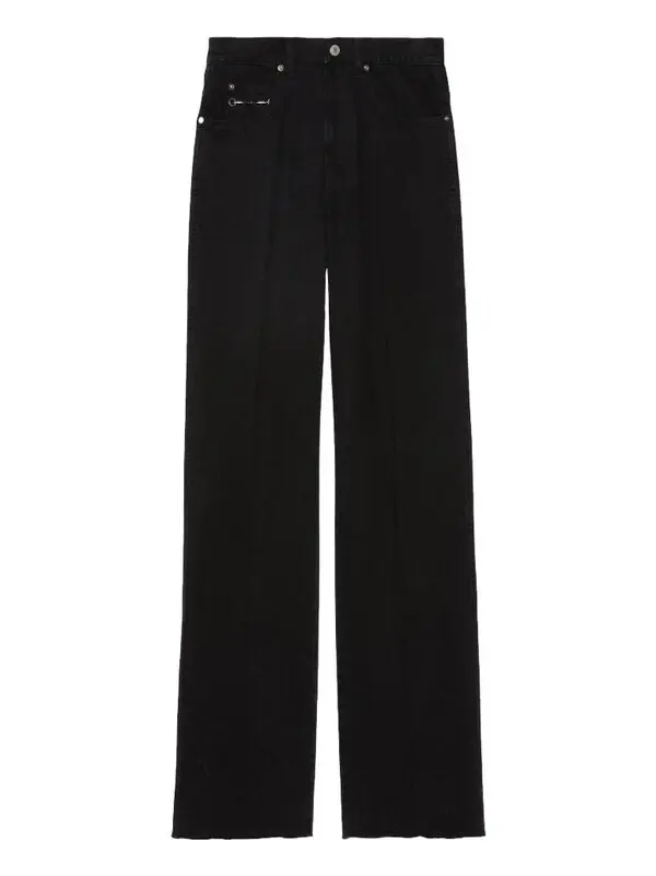Gucci Horsebit Straight-leg Pants - Black