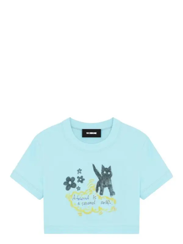 We11Done Printed T-shirt - Blue