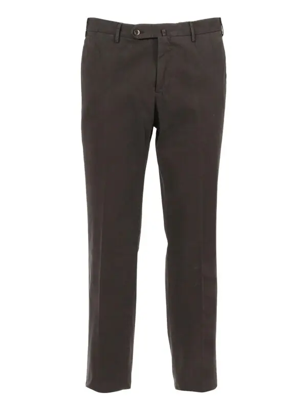 PT TORINO Flat-front Trousers - Black