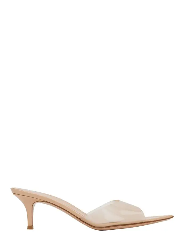 GIANVITO ROSSI Elle 55 High-heeled Sandals - Beige/beige