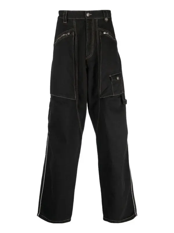 Isabel Marant Étoile Paciane Straight-leg Cargo Pants - Black