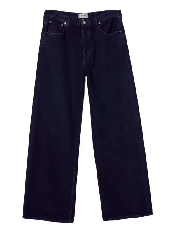 AGOLDE Slung Jeans Dark Wash Wide Leg - Black