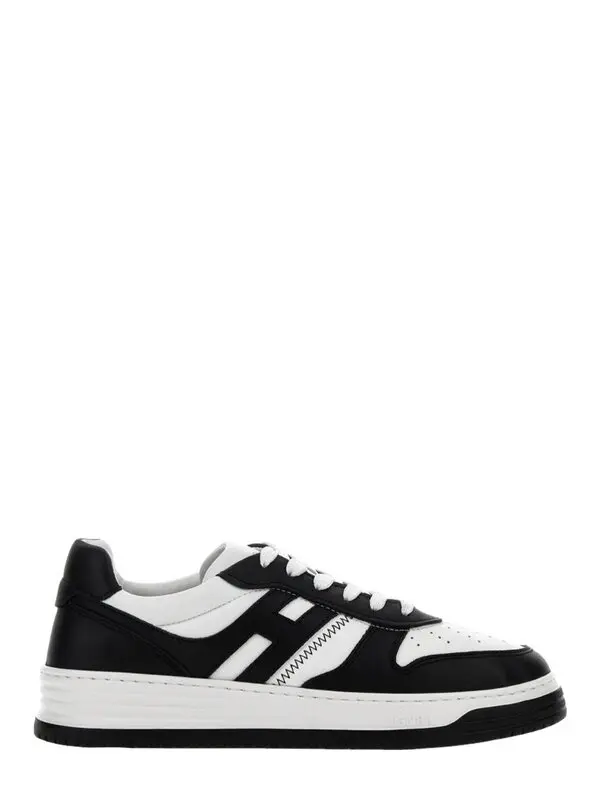 Hogan H630 Low-top Sneakers With Embossed Logo - Black