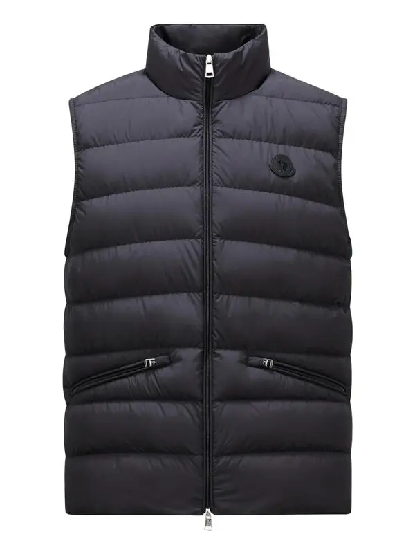 Moncler Lechtal Zip-up Padded Gilet - Black