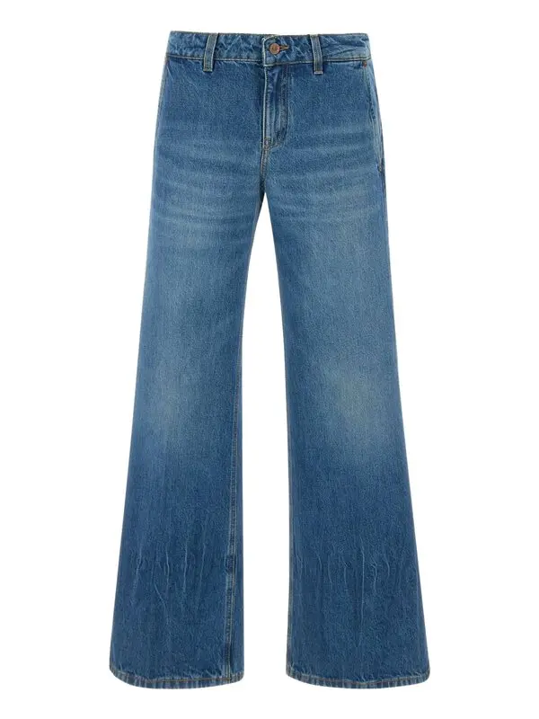 Victoria Beckham Wide Leg Jeans - Blue