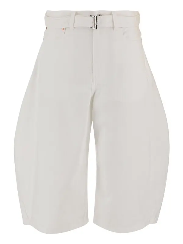 Sacai Belt Loop Jeans - White