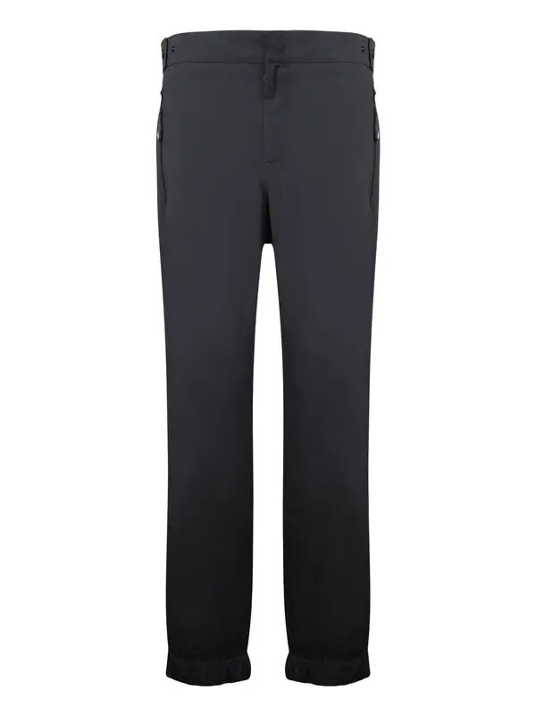 Moncler Elastic Waist Casual Pants - Black