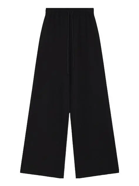 We11Done Wide-leg Casual Pants - Black