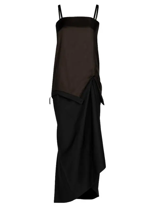 MAISON MARGIELA Panelled Midi Strap Dress - No