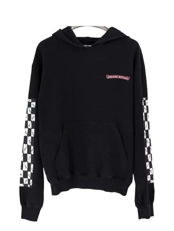Chrome Hearts Long Sleeve Hooded Sweatshirt - Black