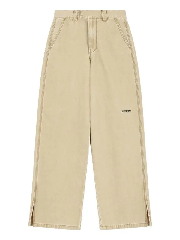 We11Done Belt-loop Casual Pants - Light Brown