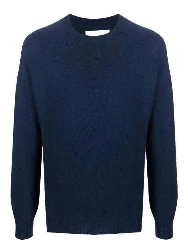 JIL SANDER Fine-knit Virgin-wool Jumper - Blue