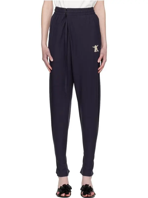 OPEN YY Convertible Sweatpants With Embroidered Logo - Navy Blue