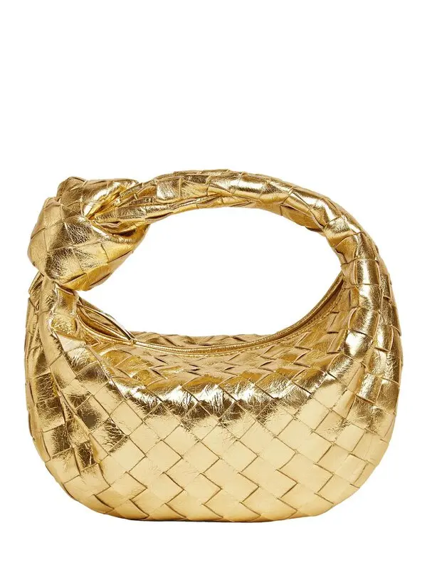 Bottega Veneta Jodie Mini Top Handle Bag - Gold