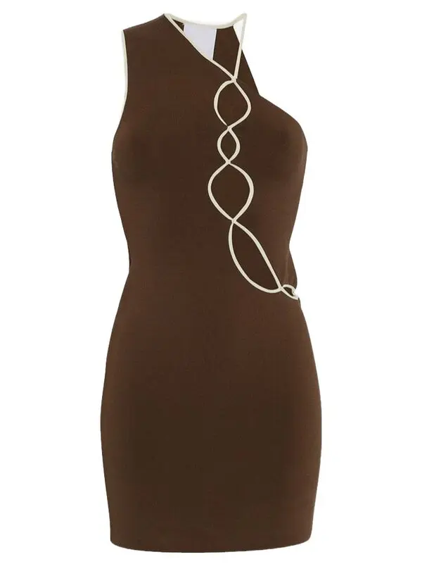 Paris Georgia Sleeveless Cutout Mini Dress - Green