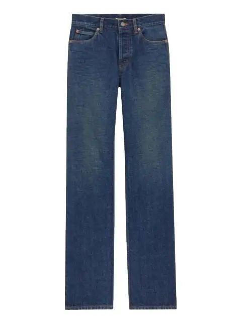 Saint Laurent Nico Low-rise Jeans - Indigo