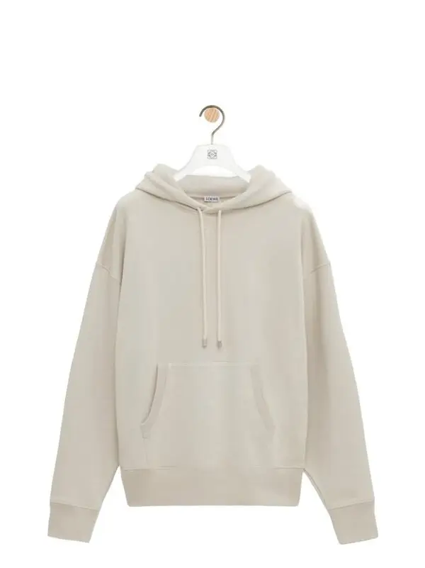 Loewe Hoodie In Cotton - Light Oat Color