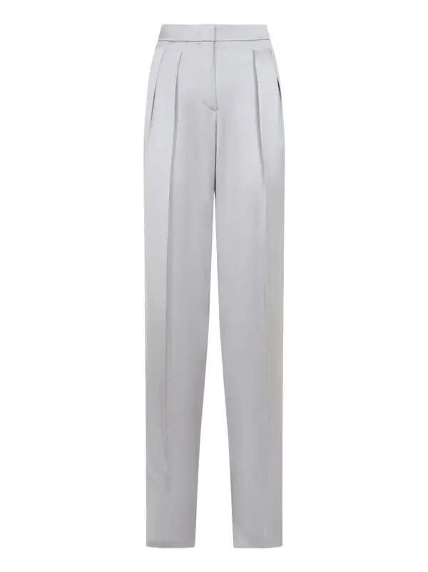 Giorgio Armani Mid-rise Tapered Trousers - Gray