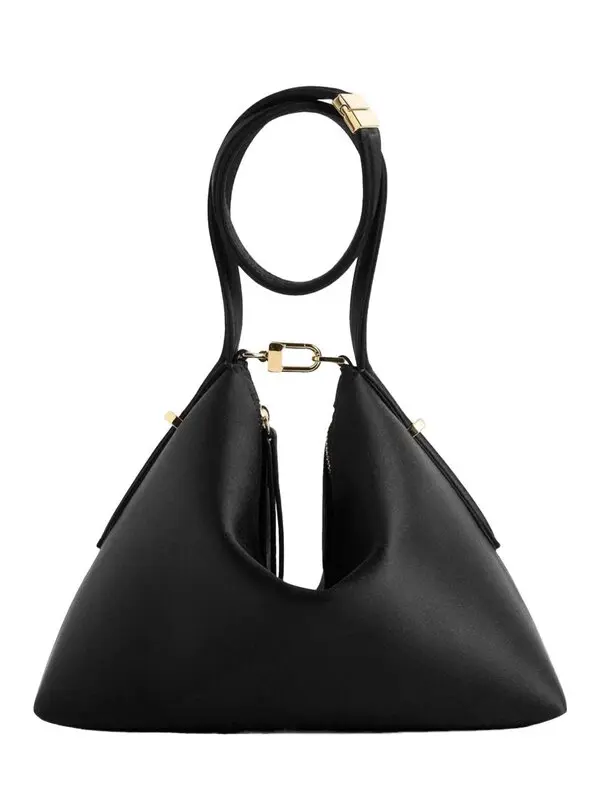 TOTEME Bevel Zip Shoulder Bag - Black