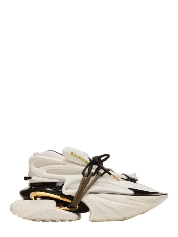Balmain Lion Head" Low Top Sneakers - Nude